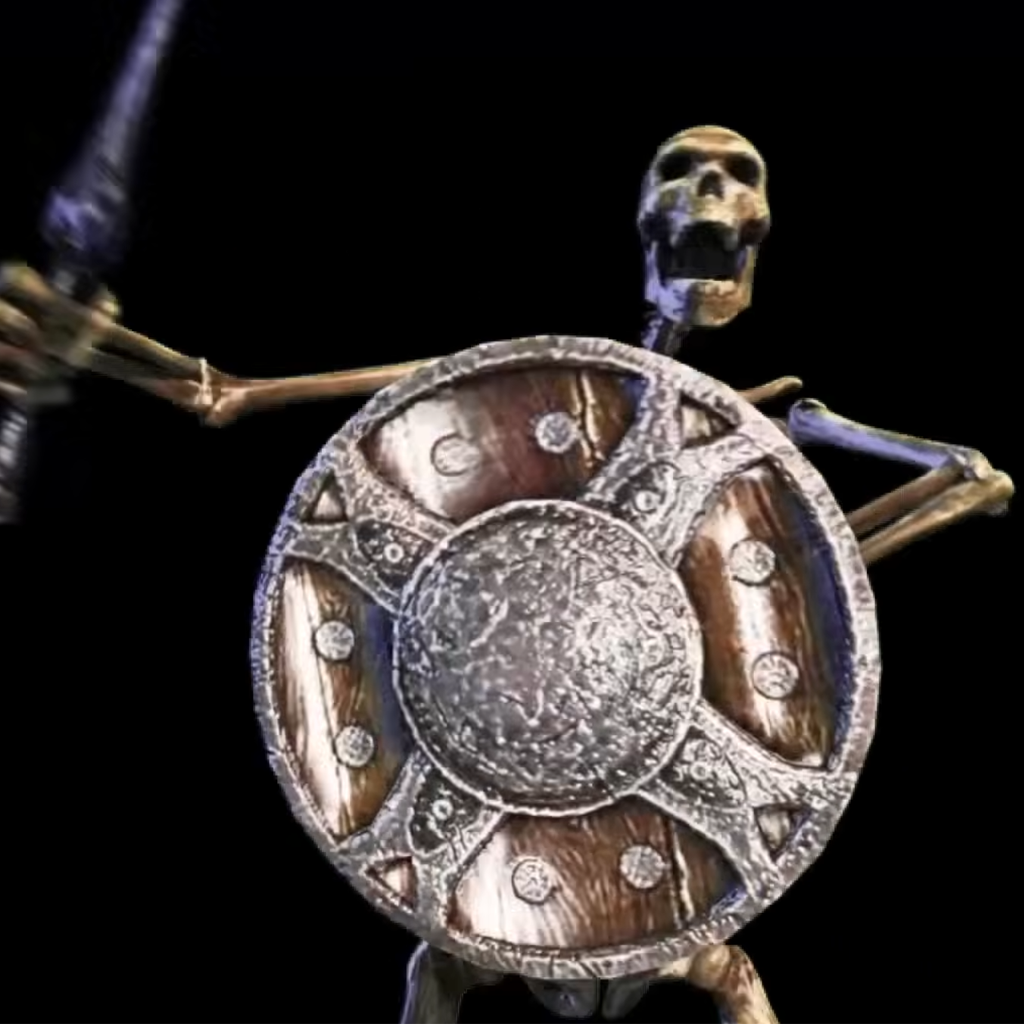 Skeleton Banging Shield Meme Blog | Soundboardguys